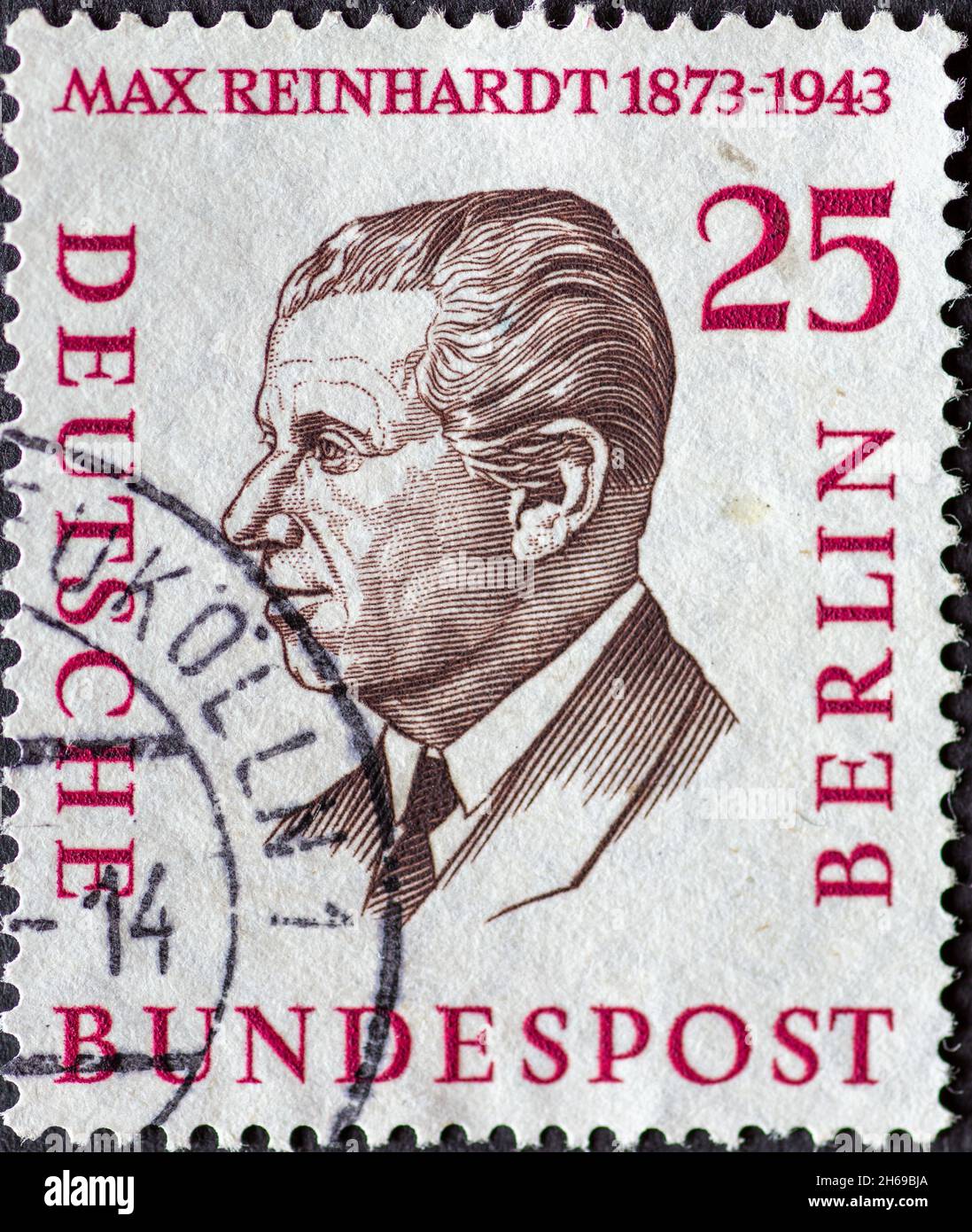 GERMANY, Berlin - CIRCA 1957: a postage stamp from Germany, Berlin ...