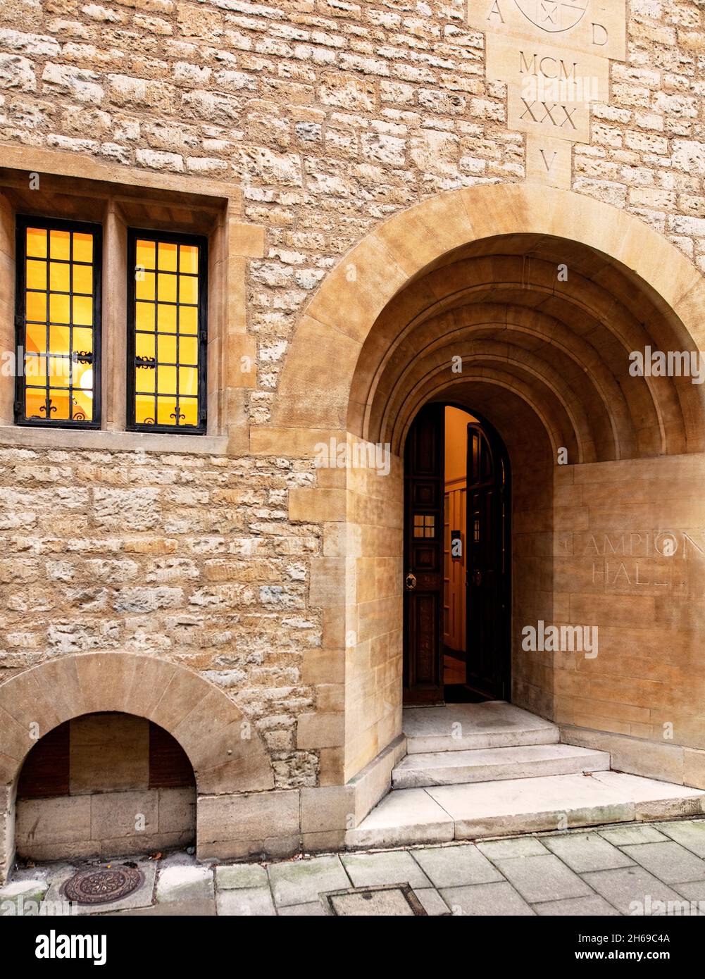 Frontage of Campion Hall, Brewer St, Oxford, one of the Permanent ...