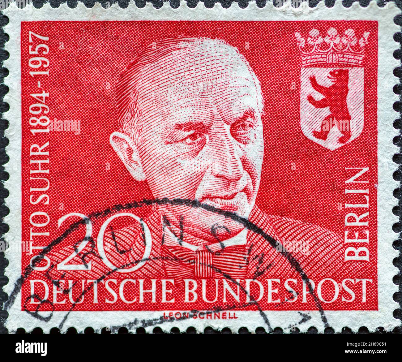 GERMANY, Berlin - CIRCA 1958: a postage stamp from Germany, Berlin ...