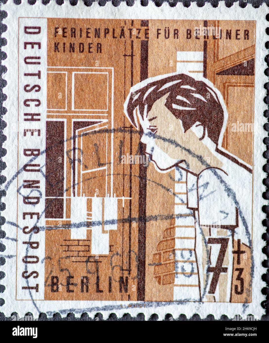 GERMANY, Berlin - CIRCA 1960: a postage stamp from Germany, Berlin has ...