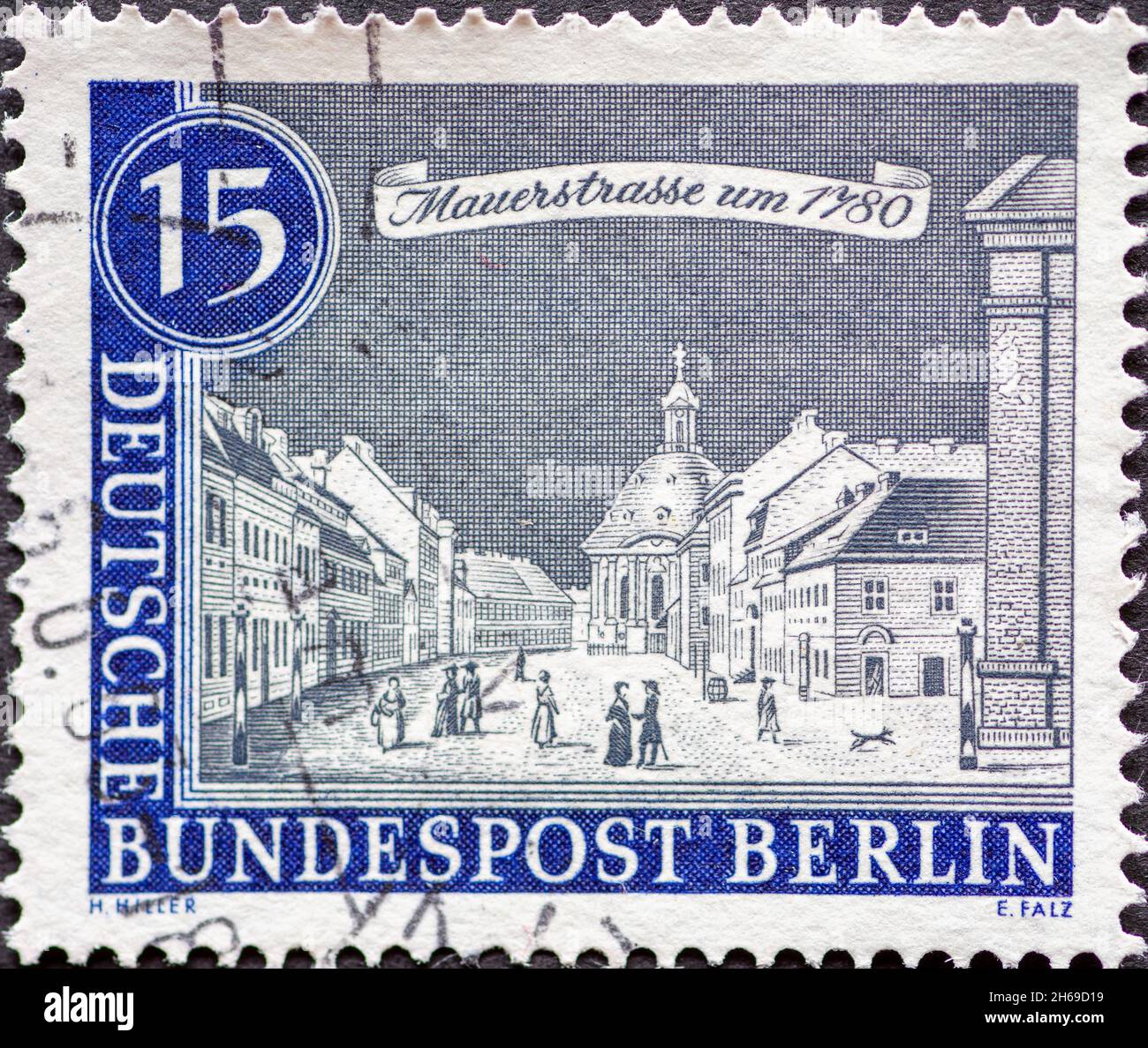 GERMANY, Berlin - CIRCA 1963: This postage stamp from Germany, Berlin ...