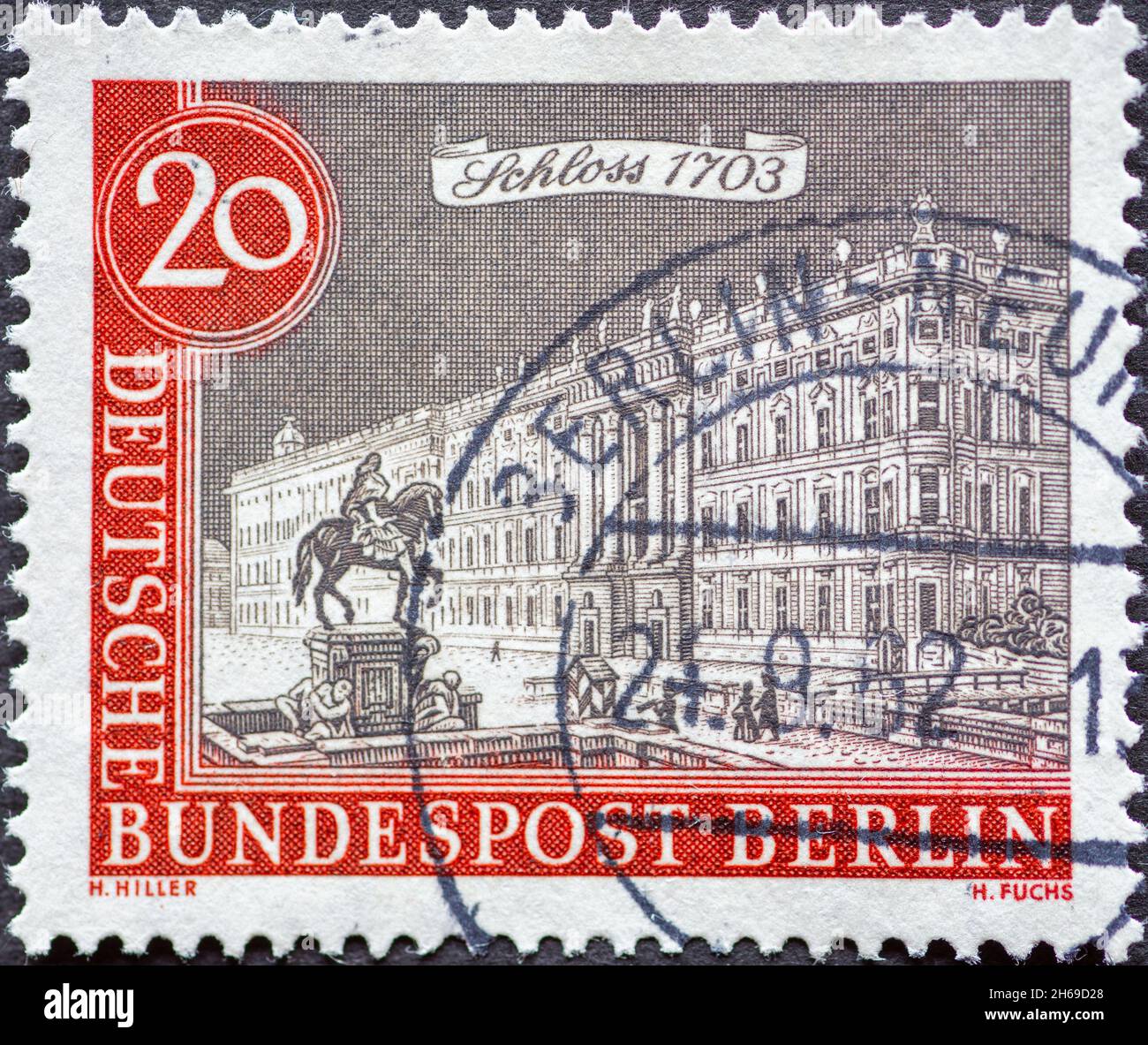 GERMANY, Berlin - CIRCA 1962: This postage stamp from Germany, Berlin ...