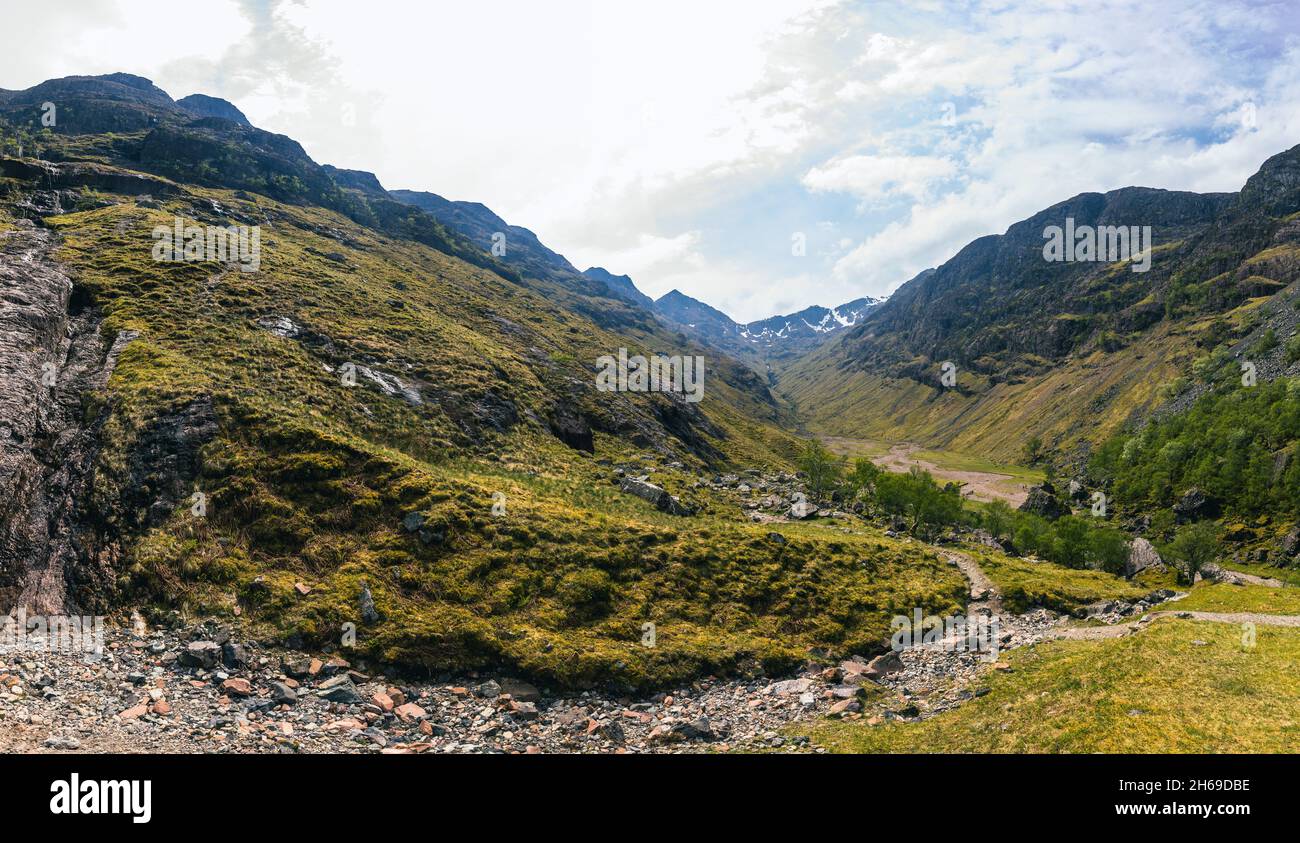 Hidden Valley view in the Scottish Highlands, UK Stock Photo - Alamy