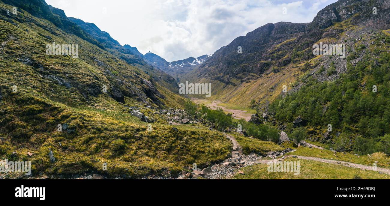 Hidden Valley view in the Scottish Highlands, UK Stock Photo - Alamy