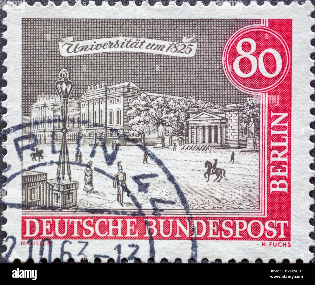 GERMANY, Berlin - CIRCA 1963: This postage stamp from Germany, Berlin ...