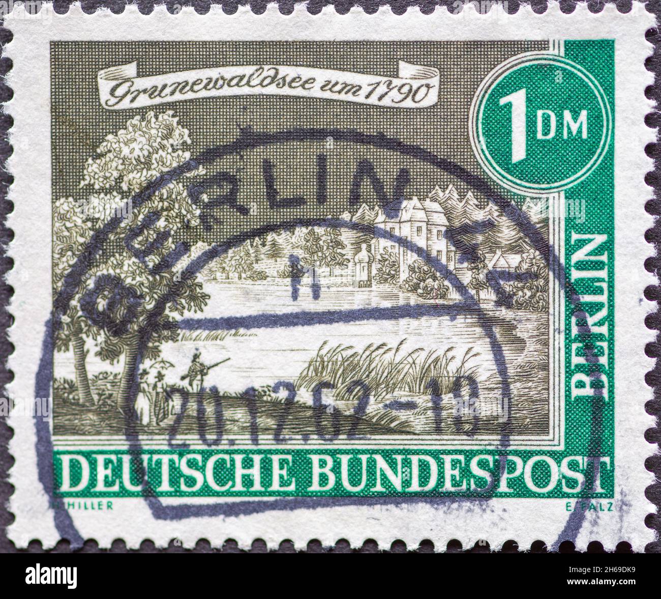 GERMANY, Berlin - CIRCA 1962: This postage stamp from Germany, Berlin ...