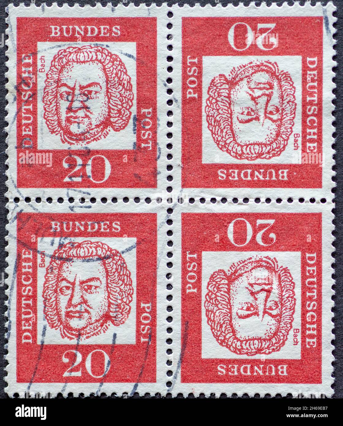 GERMANY - CIRCA 1963: a postage stamp from Germany. Together print with ...