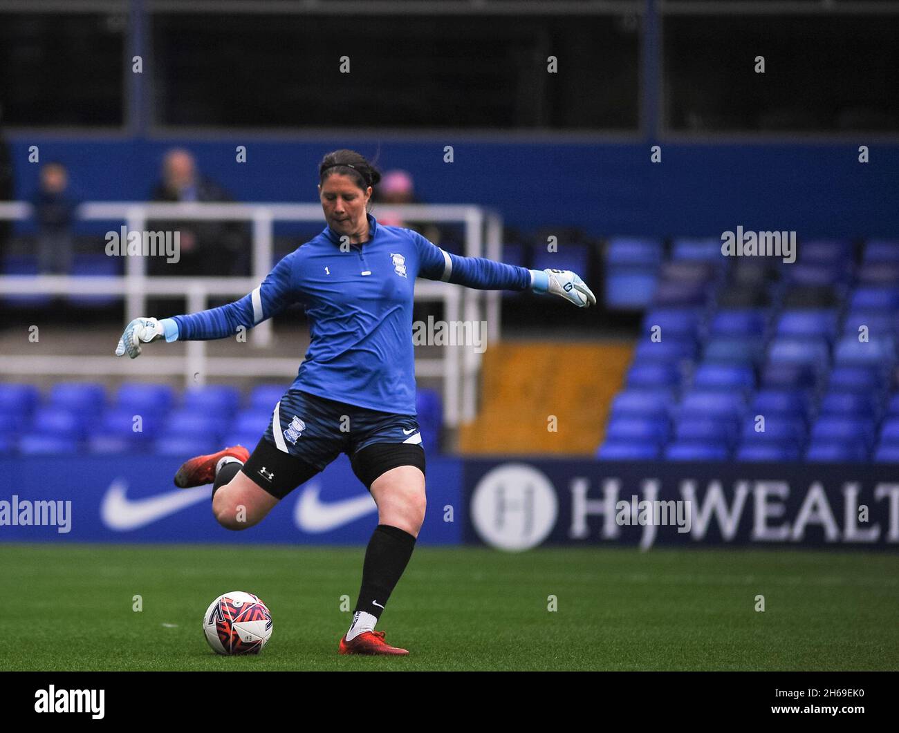 Marie Hourihan (Birmingham City 1) during warm up During the Womens ...