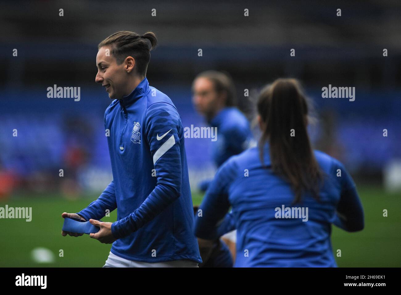 Sarah Ewens (Birmingham City 9) during warm up During the Womens Super ...