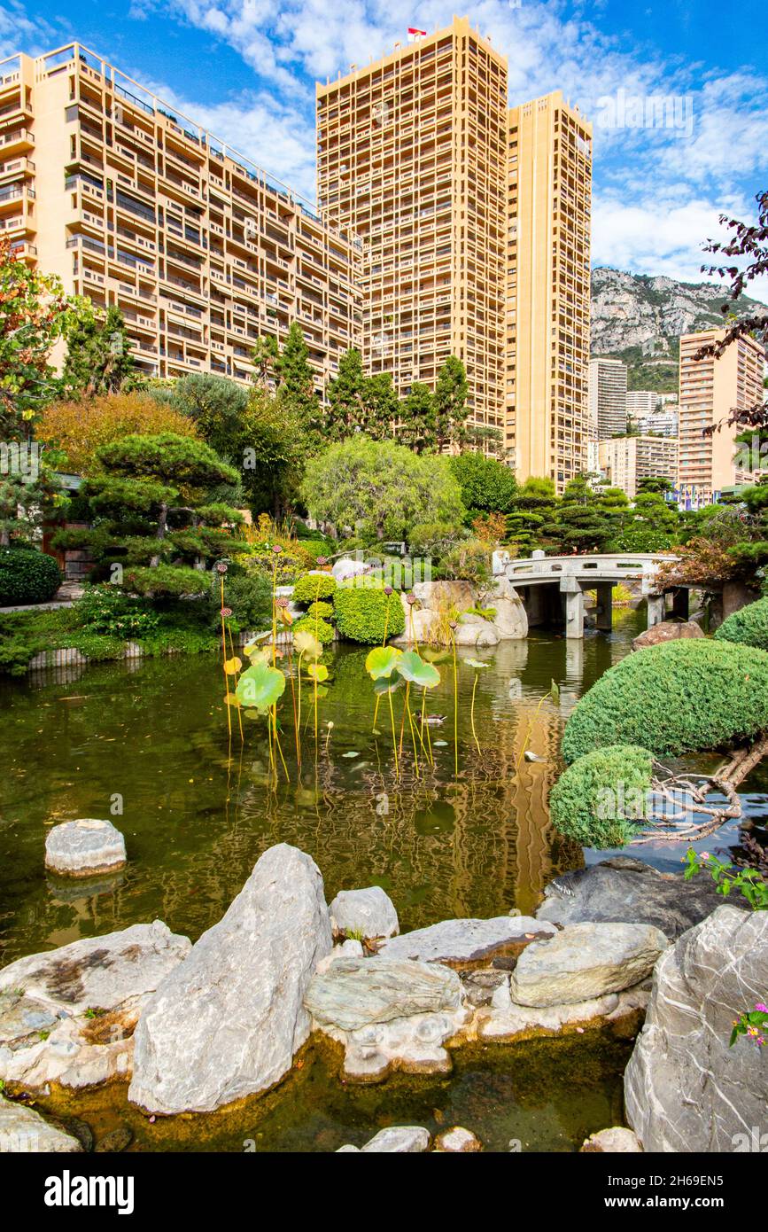 The Japanese Gardens in Monaco, France - Principality of Monaco, Monaco ...