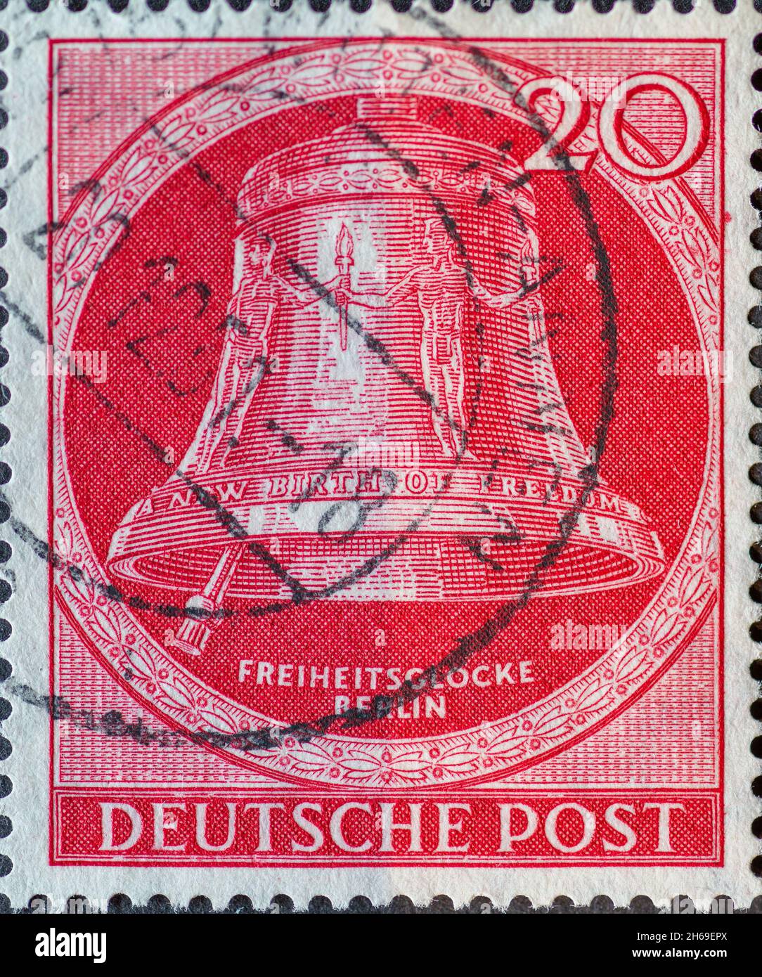 GERMANY, Berlin - CIRCA 1951: a postage stamp from Germany, Berlin ...