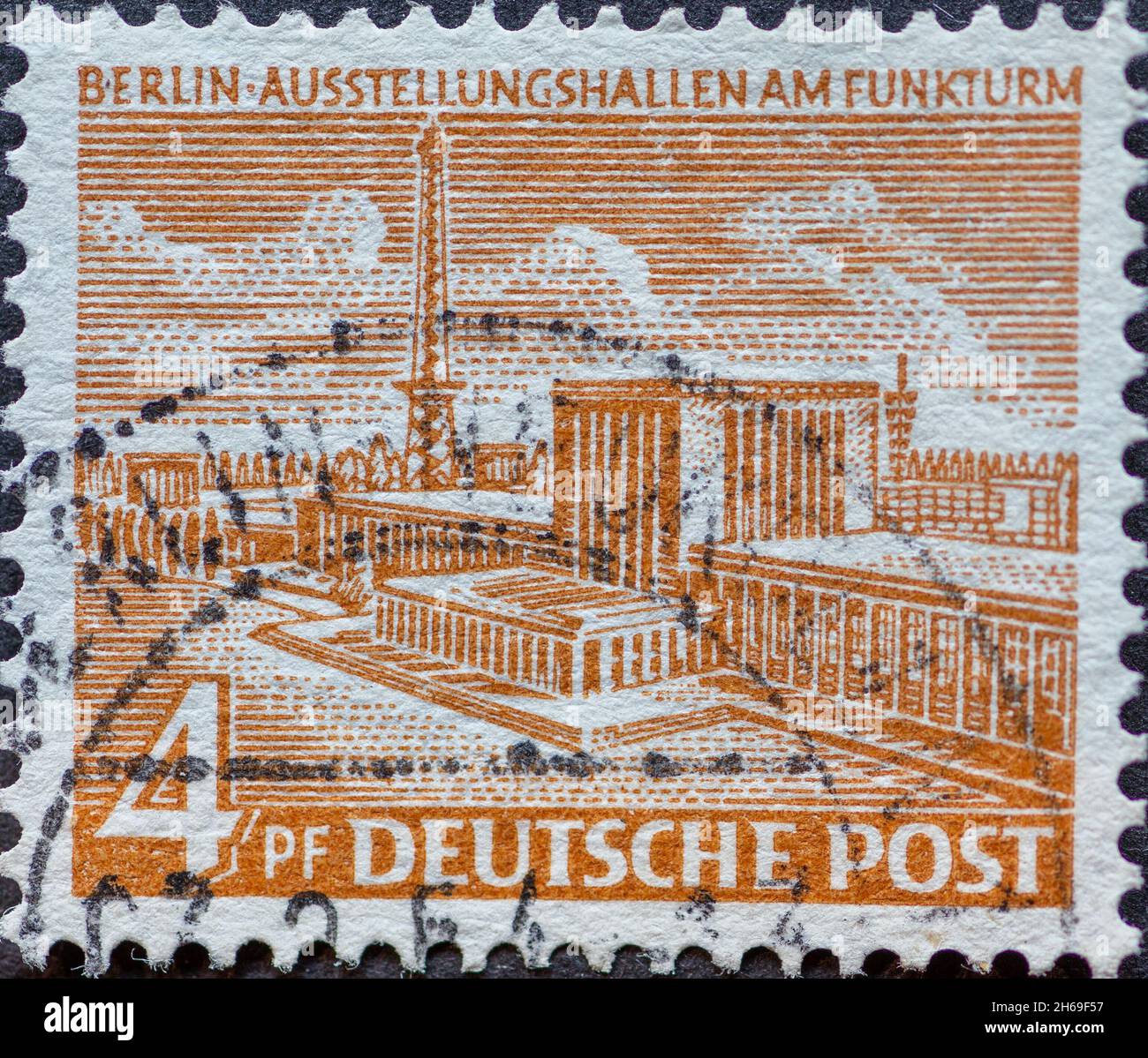 GERMANY, Berlin - CIRCA 1952: a postage stamp from Germany, Berlin ...