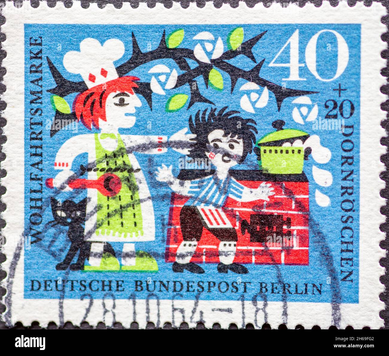 GERMANY, Berlin - CIRCA 1964: a postage stamp from Germany, Berlin ...