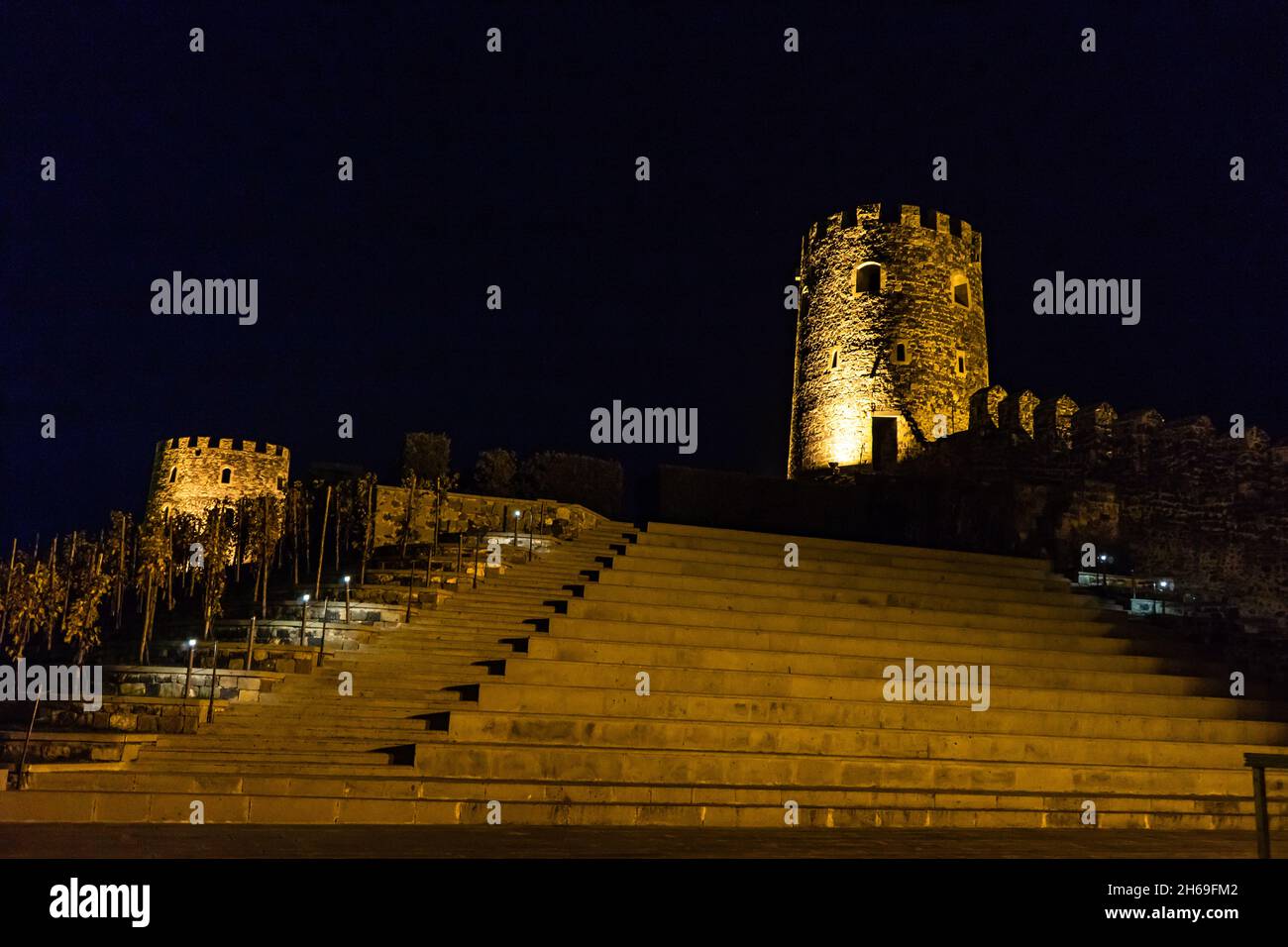Architecture of medieval castle of Akhaltsikhe town, known as Rabati ...