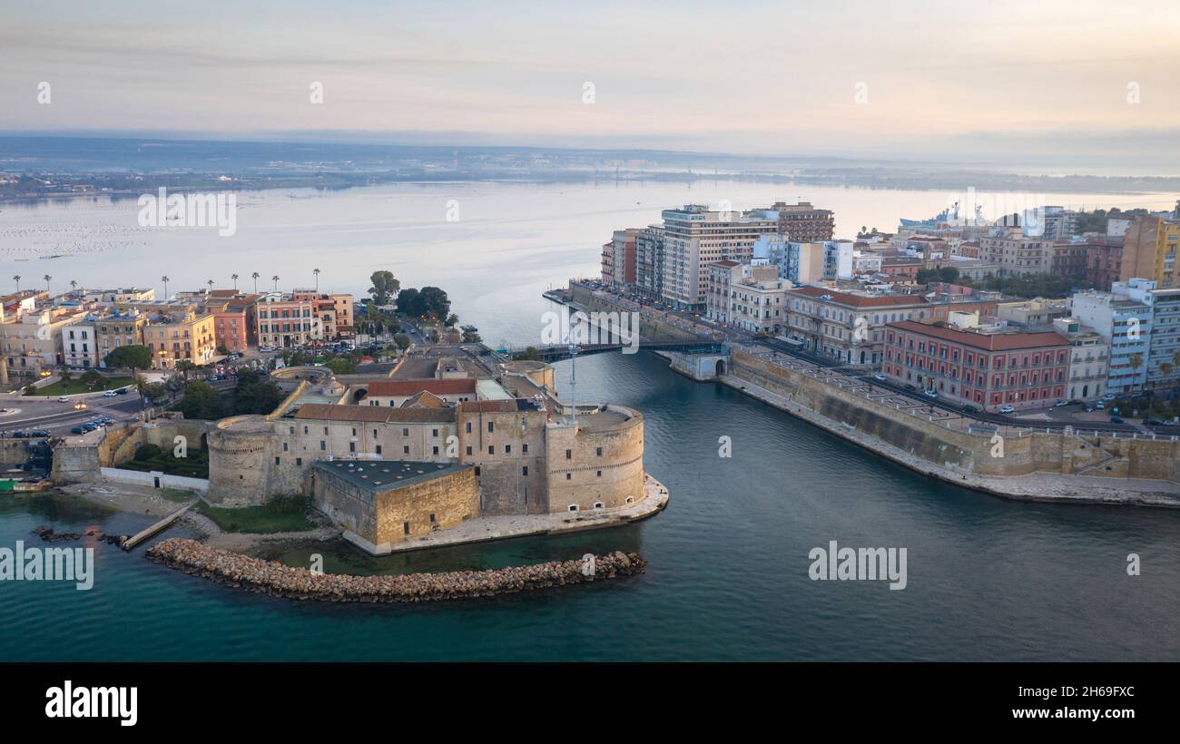 Aerial view of Taranto city, Puglia. Italy Stock Photo - Alamy