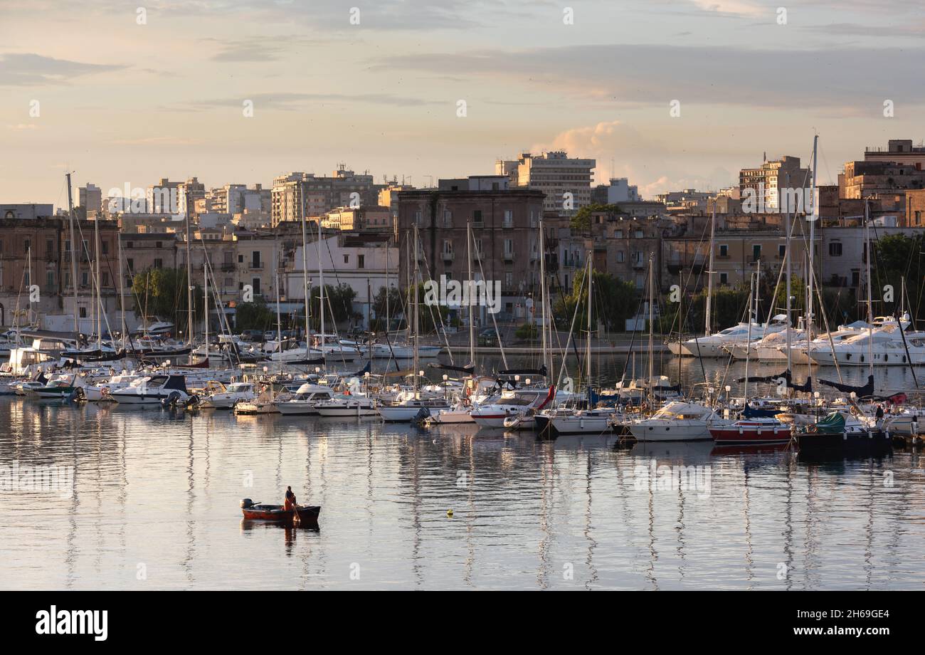 Sea port of Taranto, Italy Stock Photo - Alamy