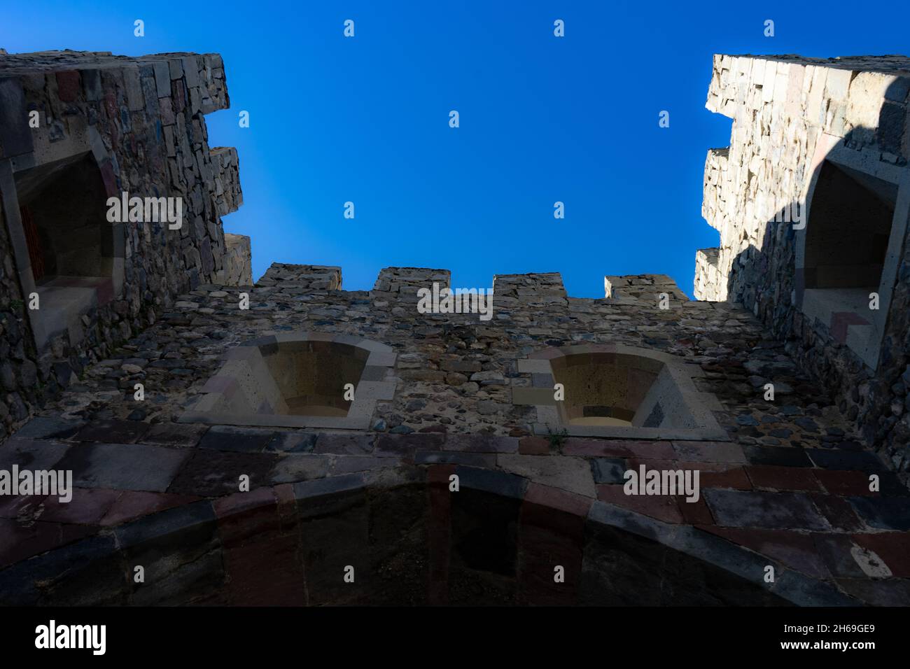 Architecture of medieval castle of Akhaltsikhe town, known as Rabati ...