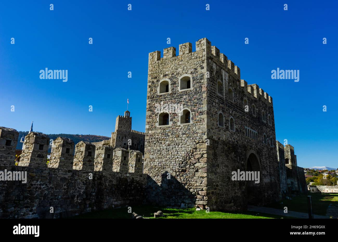 Architecture of medieval castle of Akhaltsikhe town, known as Rabati ...