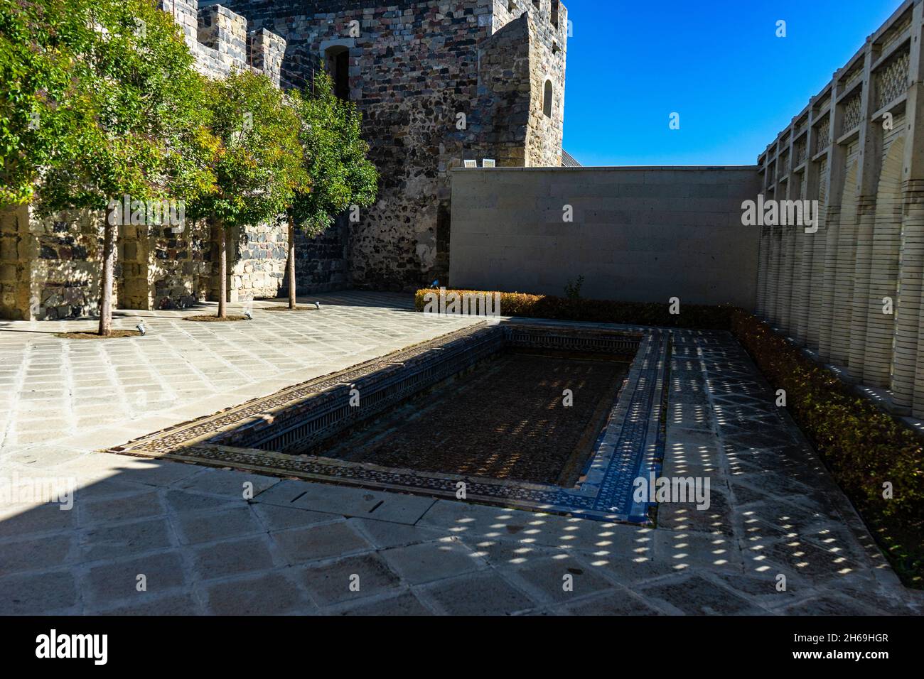 Mosaic bath in medieval castle of Akhaltsikhe town, known as Rabati ...