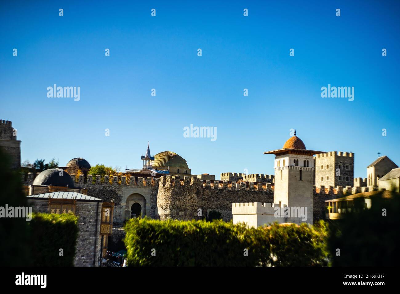 Architecture of medieval castle of Akhaltsikhe town, known as Rabati ...