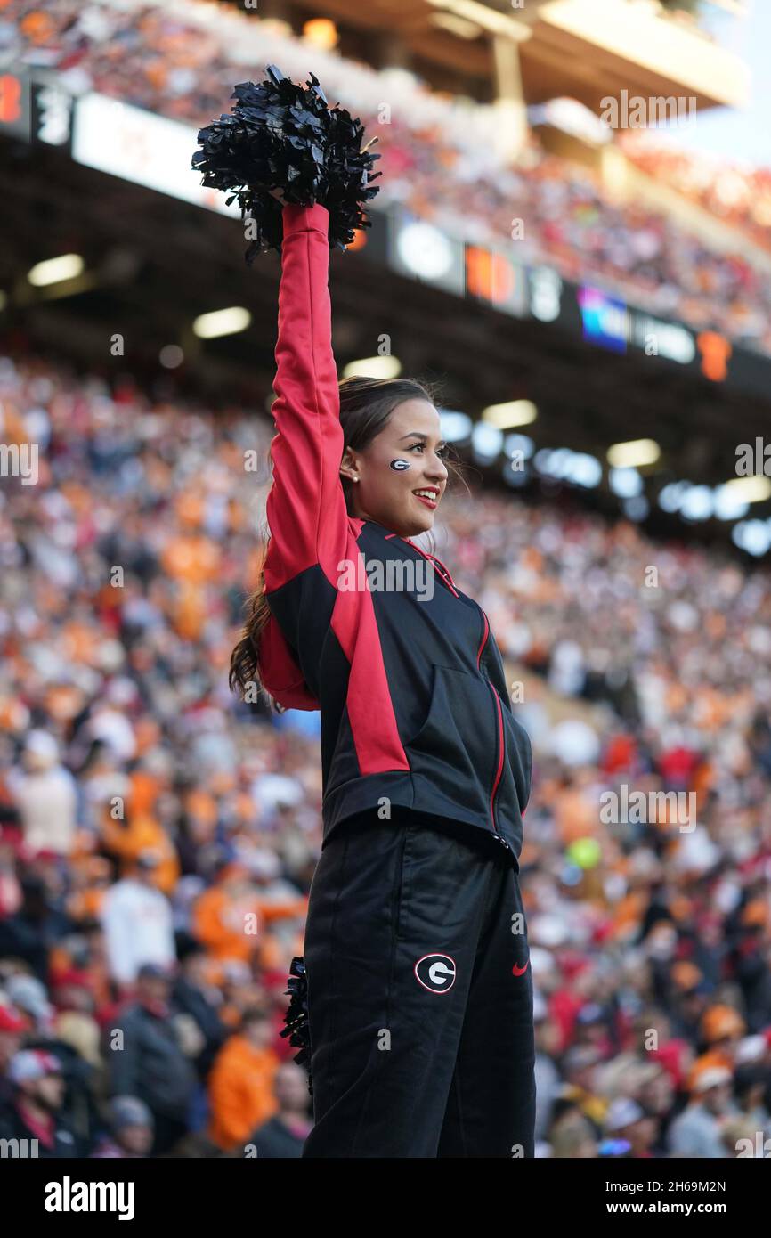 November 13, 2021: Georgia Bulldogs cheerleader during the NCAA ...