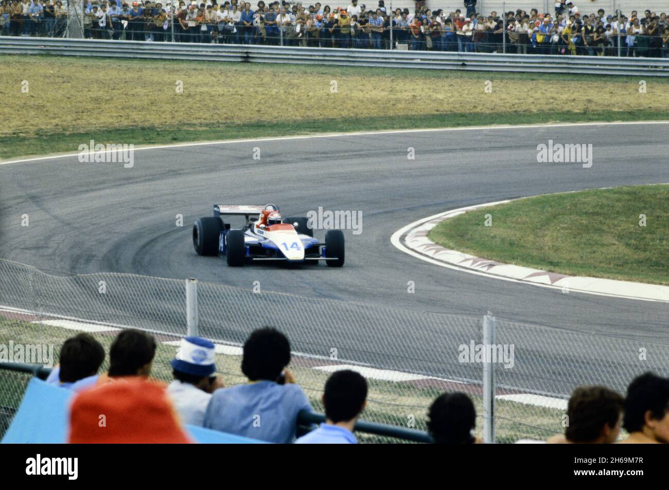 Imola, 1980: Tests of Formula 1 at Imola Circuit. Clay Regazzoni in ...