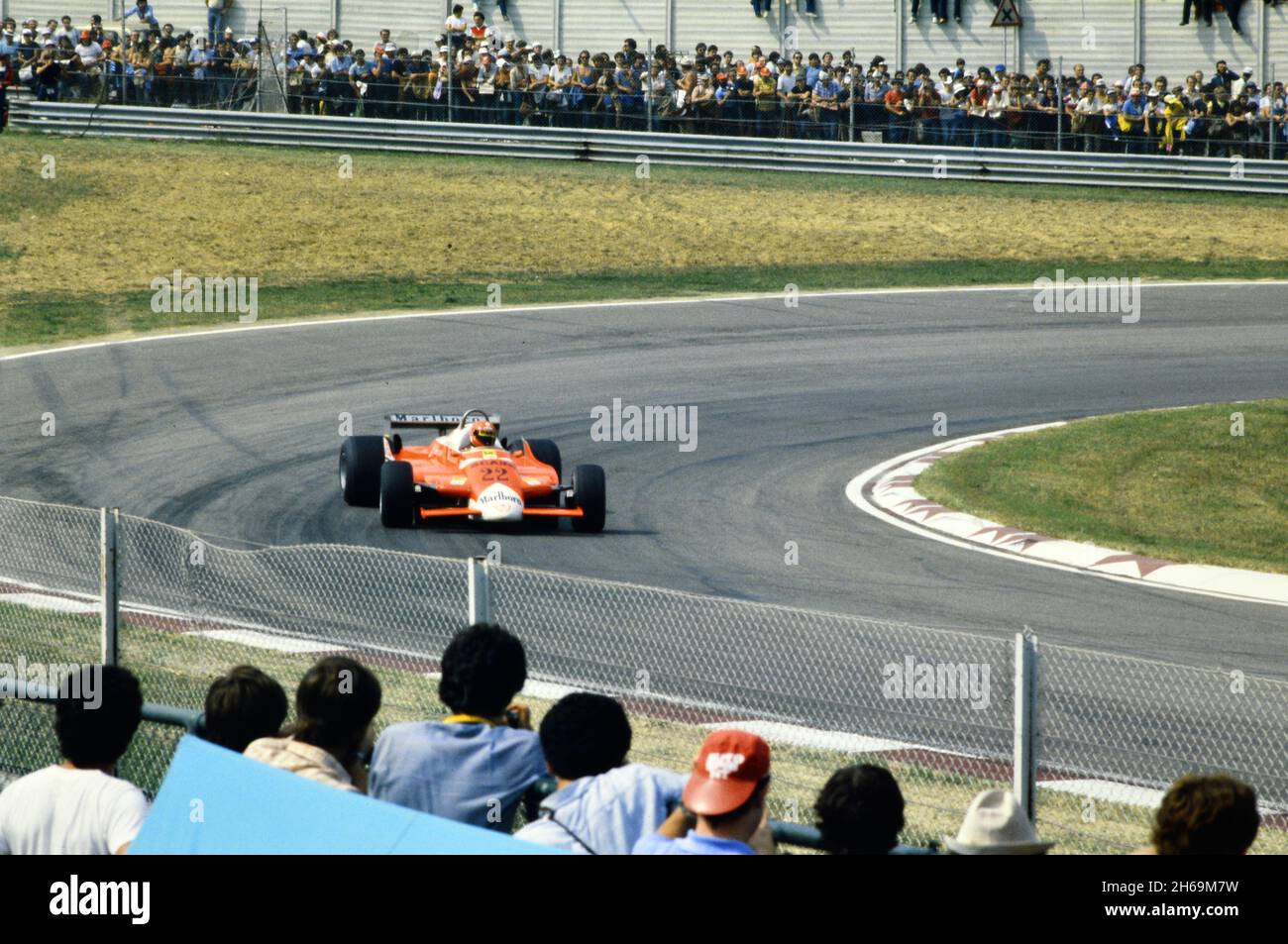 Imola, 1980: Tests of Formula 1 at Imola Circuit. Bruno Giacomelli in ...