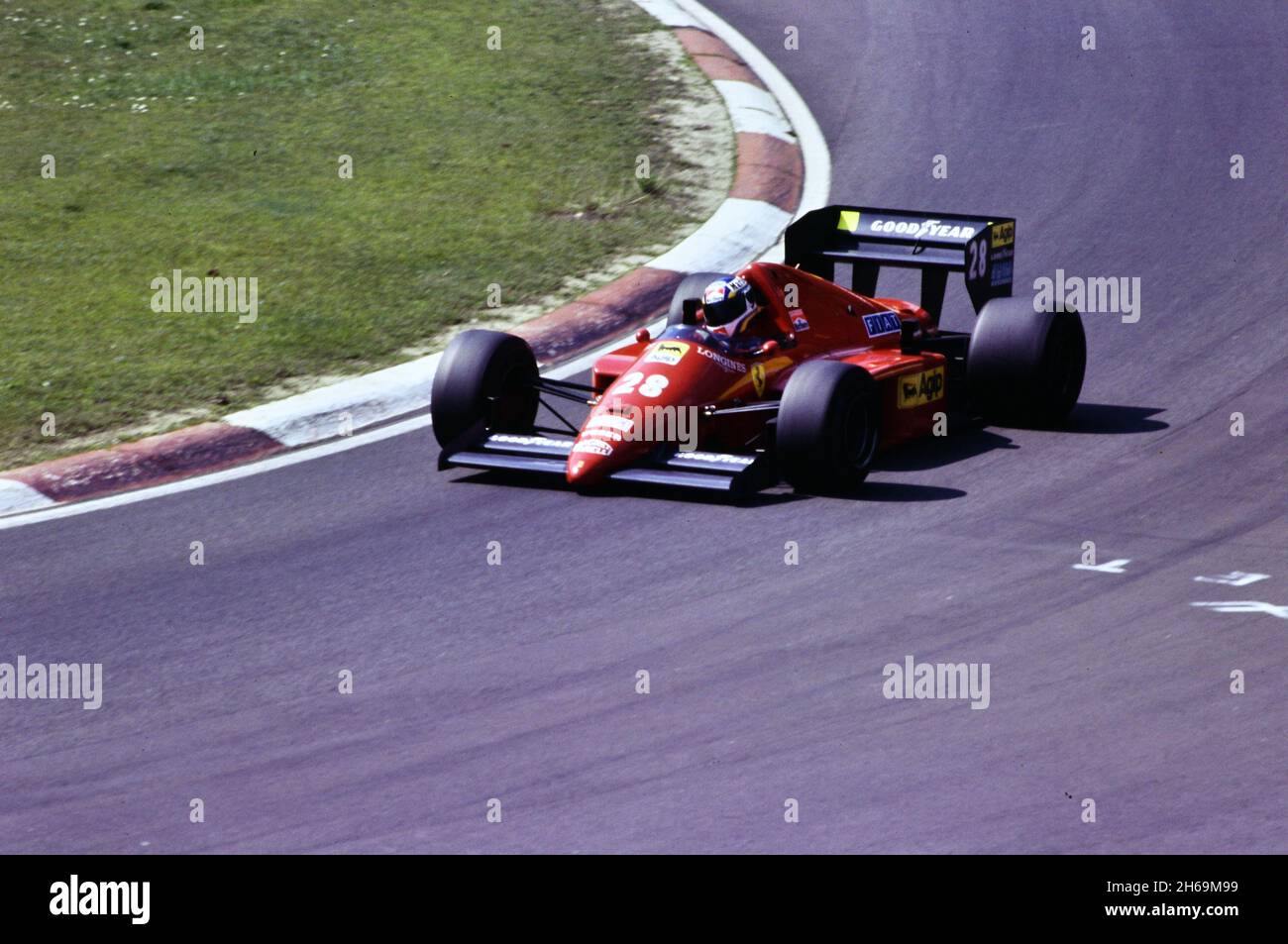 Imola, 1986: Tests of Formula 1 at Imola Circuit. Stefan Johansson in ...