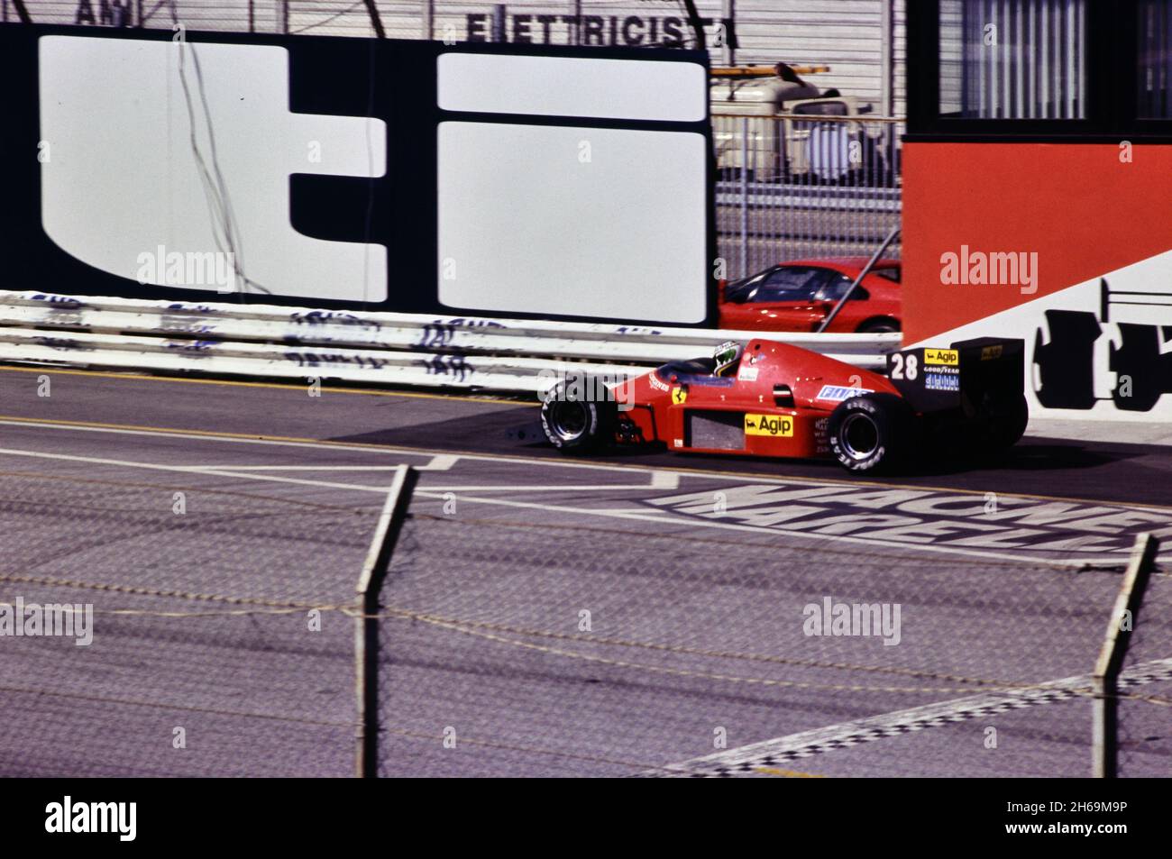 Imola, 1986: Tests of Formula 1 at Imola Circuit. Stefan Johansson in ...
