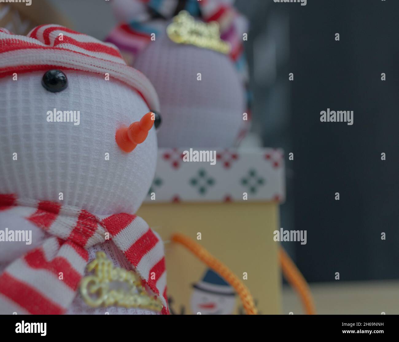 Christmas gift, snowman doll is our own DIY. The inside of the doll is ...