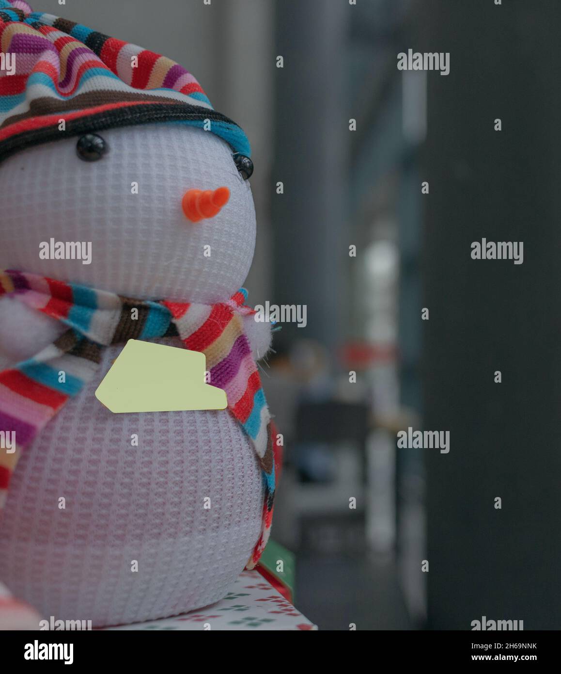 Christmas gift, snowman doll is our own DIY. The inside of the doll is ...