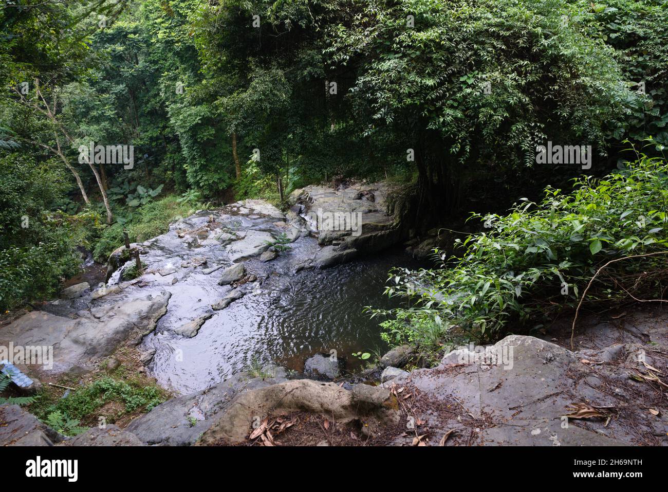 Upper side of waterfall Stock Photo - Alamy