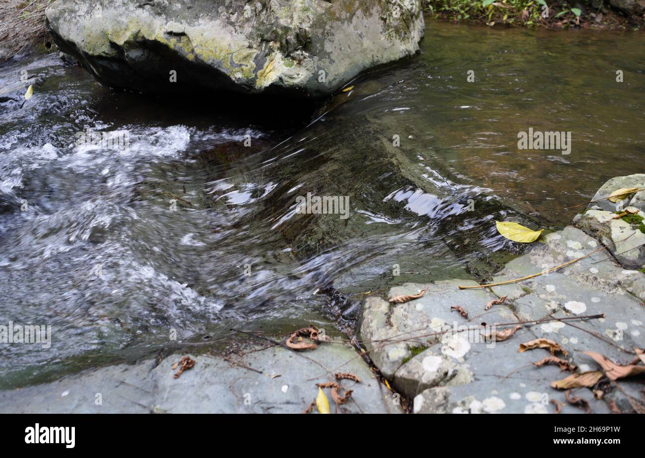 Upper side of waterfall Stock Photo - Alamy