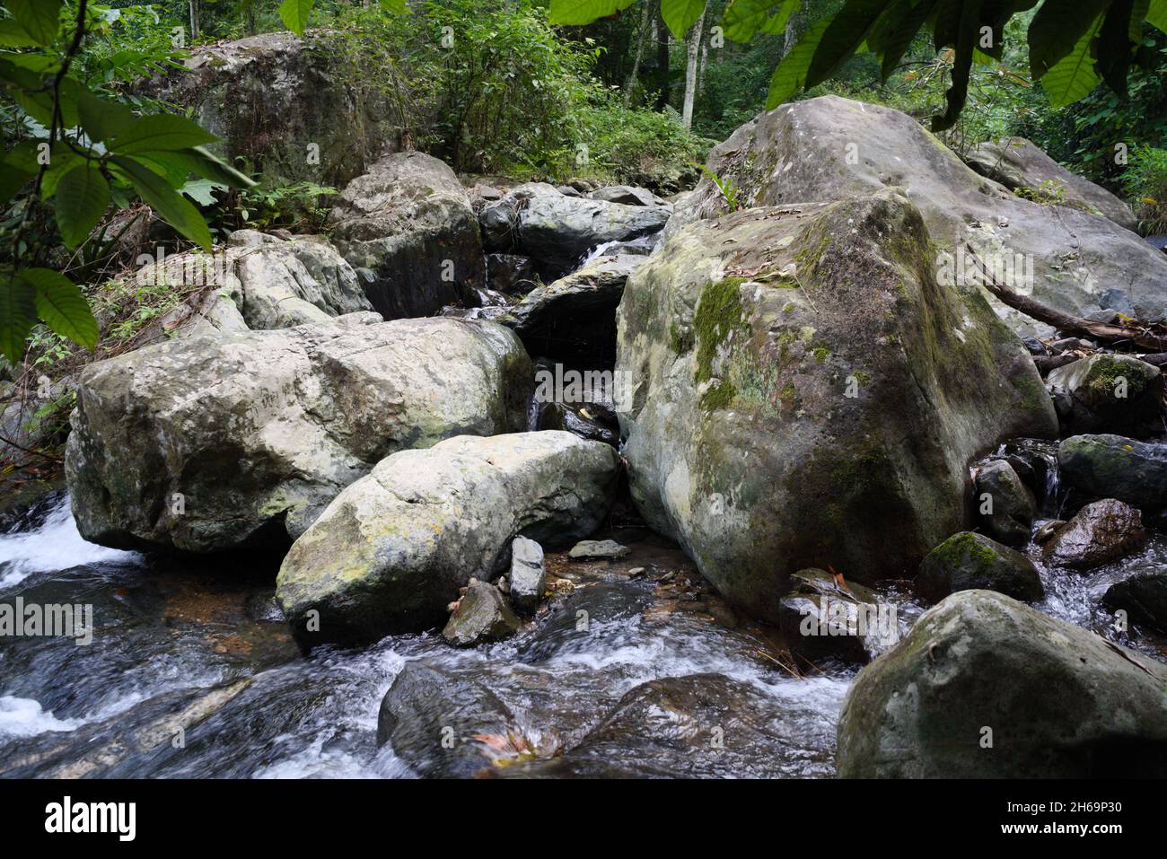 Upper side of waterfall Stock Photo - Alamy