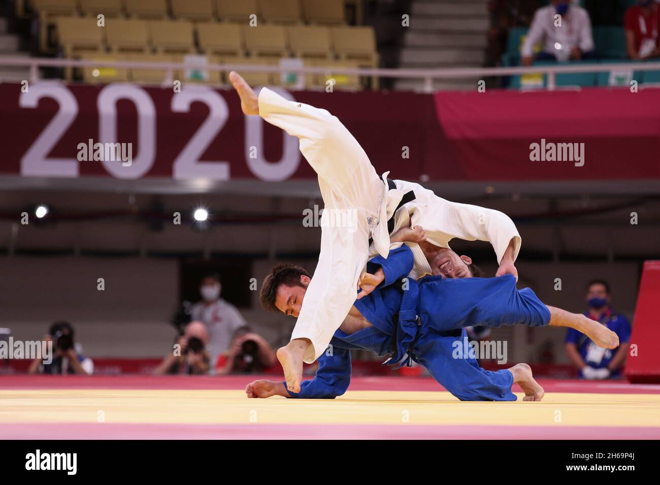 JULY 24th, 2021 - TOKYO, JAPAN: TAKATO Naohisa of Japan (white) beats ...