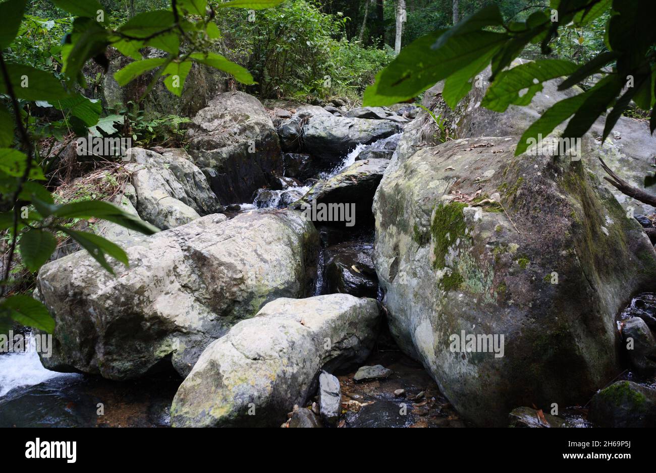 Upper side of waterfall Stock Photo - Alamy