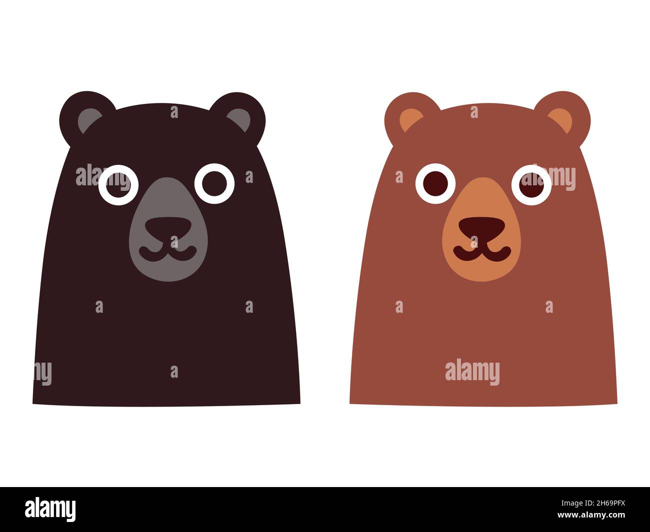 Black bear portrait face Stock Vector Images - Alamy