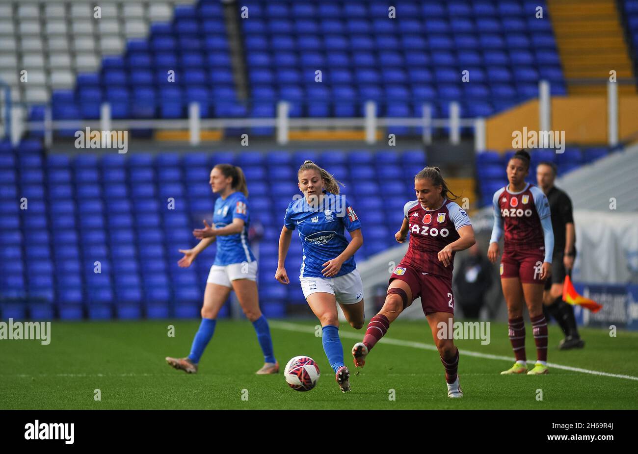 Sarah Mayling (2 Aston Villa) on the ball During the Womens Super ...