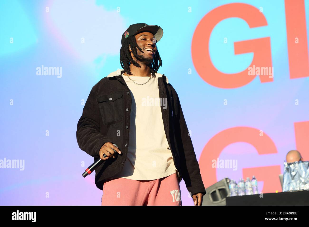 American rapper Saba performs on stage during the Day N Vegas Music ...