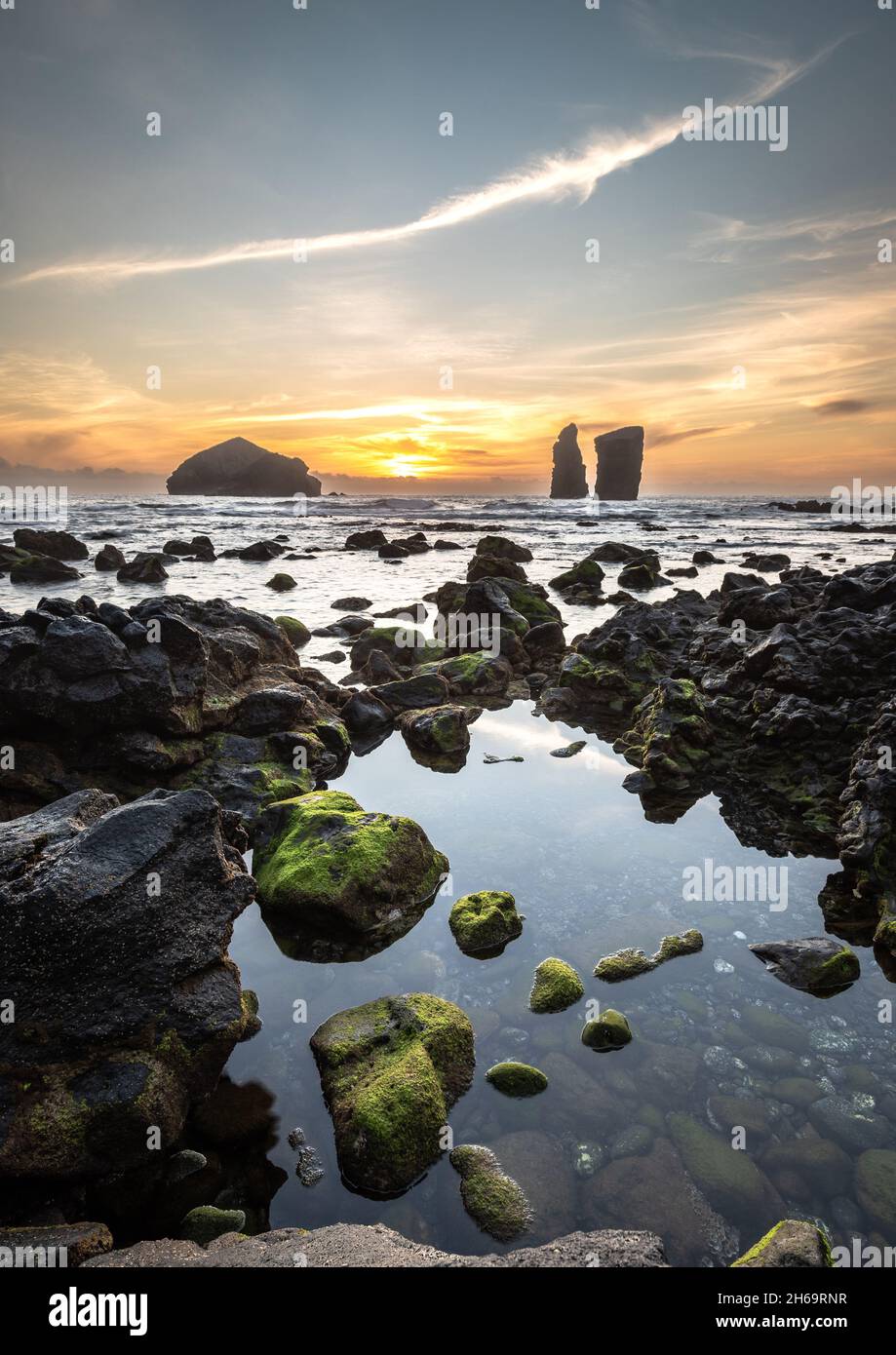 Mosteiros sunset hi-res stock photography and images - Alamy