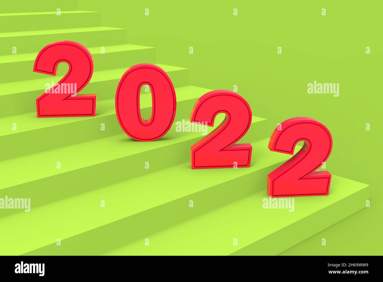 3D Illustration - Happy new year 2022 Stock Photo - Alamy