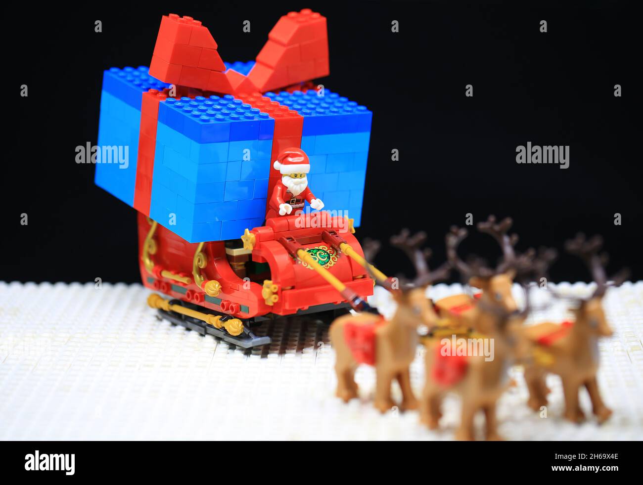 Christmas Santa Claus team is ready for celebrating Stock Photo - Alamy