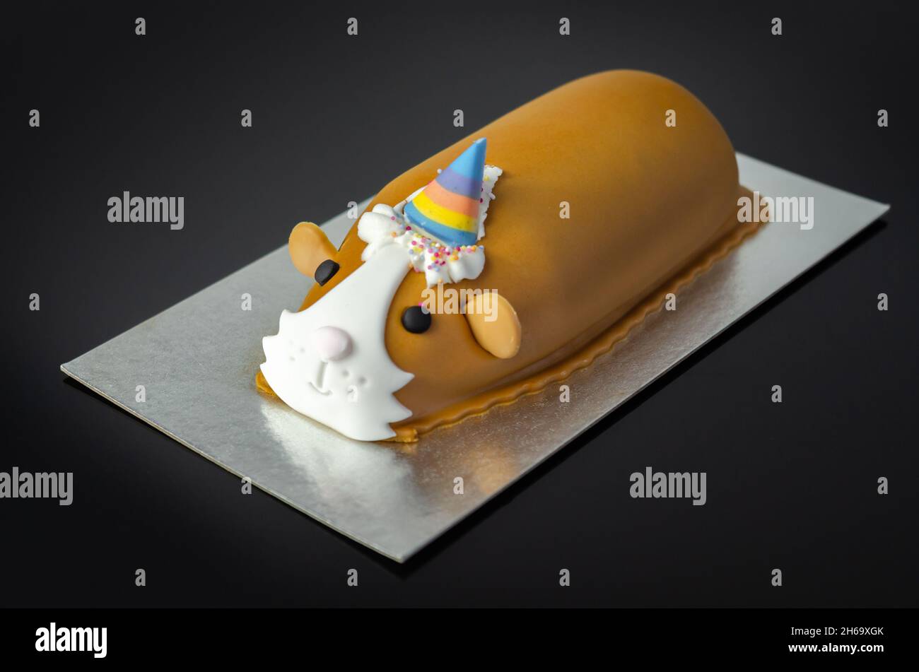 Guinea pig cake, soft madeira sponge layered with fruity raspberry jam ...