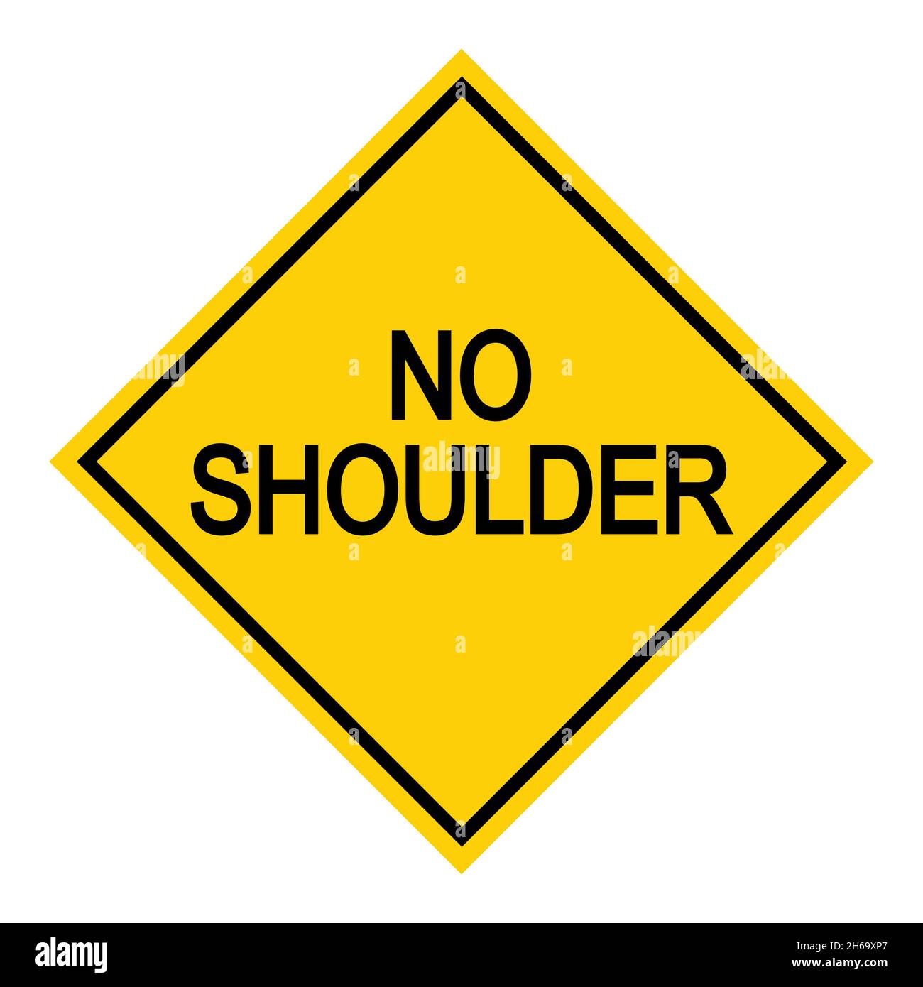 No shoulder Road danger car icon, traffic street caution sign, roadsign ...