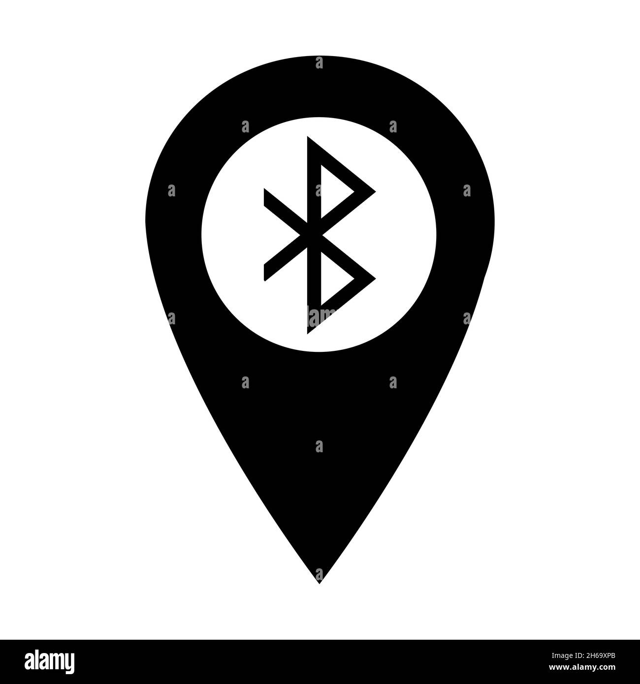 Bluetooth icon logo Black and White Stock Photos & Images - Alamy