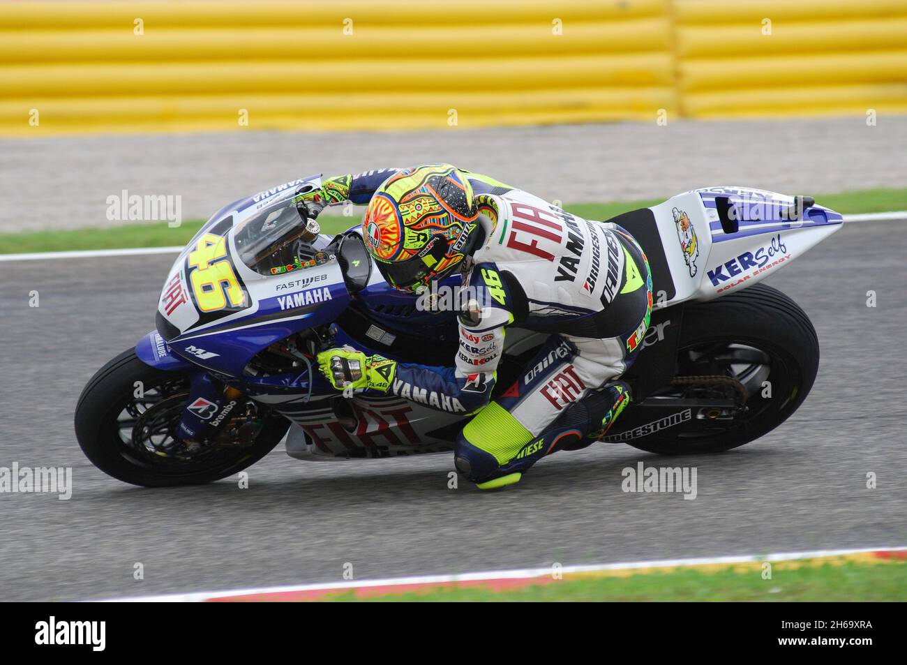 Mugello - Italy, May 30 2008: Italian Yamaha rider Valentino Rossi in ...