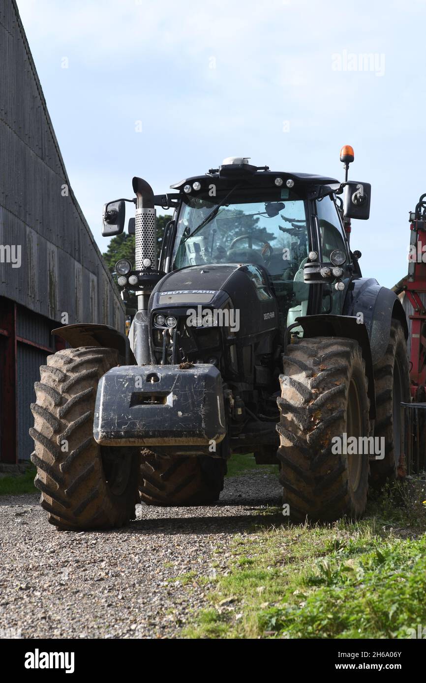 Tractors on a farm Stock Photo - Alamy