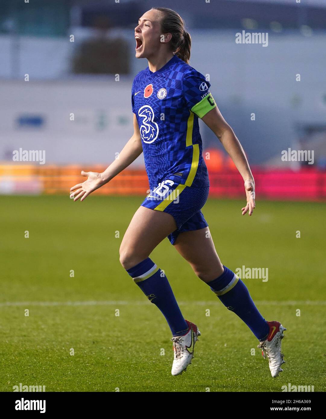 Chelsea's Magdalena Eriksson celebrates scoring their side's fourth ...
