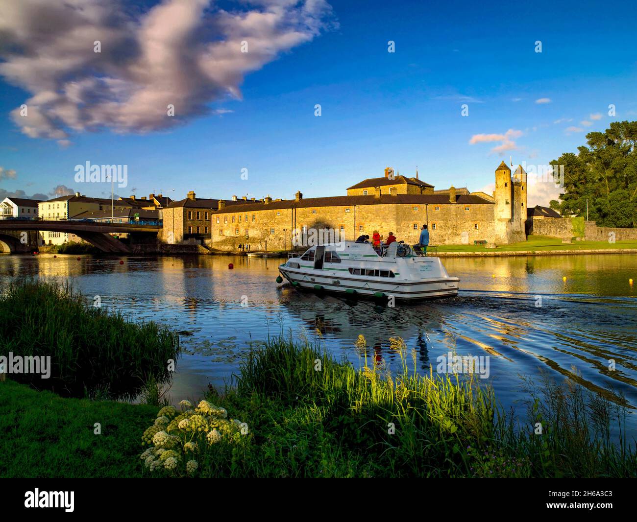 Cruising past Enniskillen Castle River Erne Enniskillen, County ...