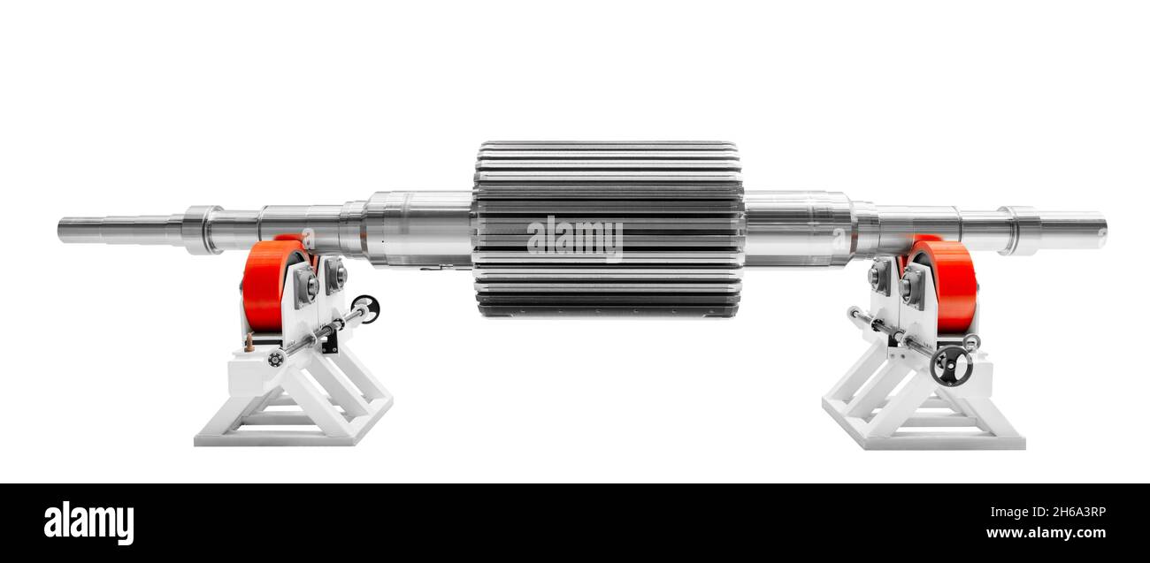 Big electric motor generator rotor for a power plant or for a large sea ...